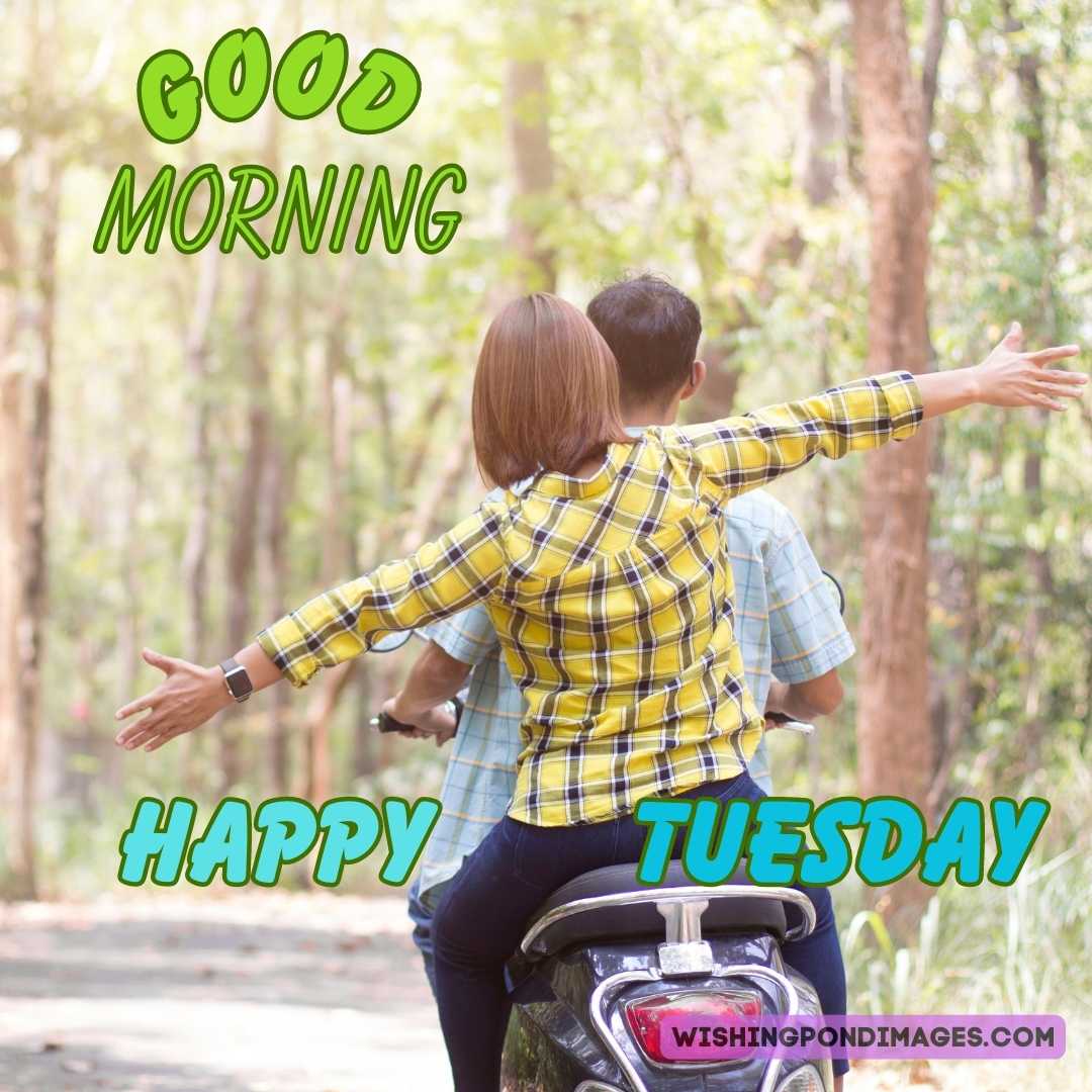 Good Morning Happy Tuesday Images - Wishing Pond Images
